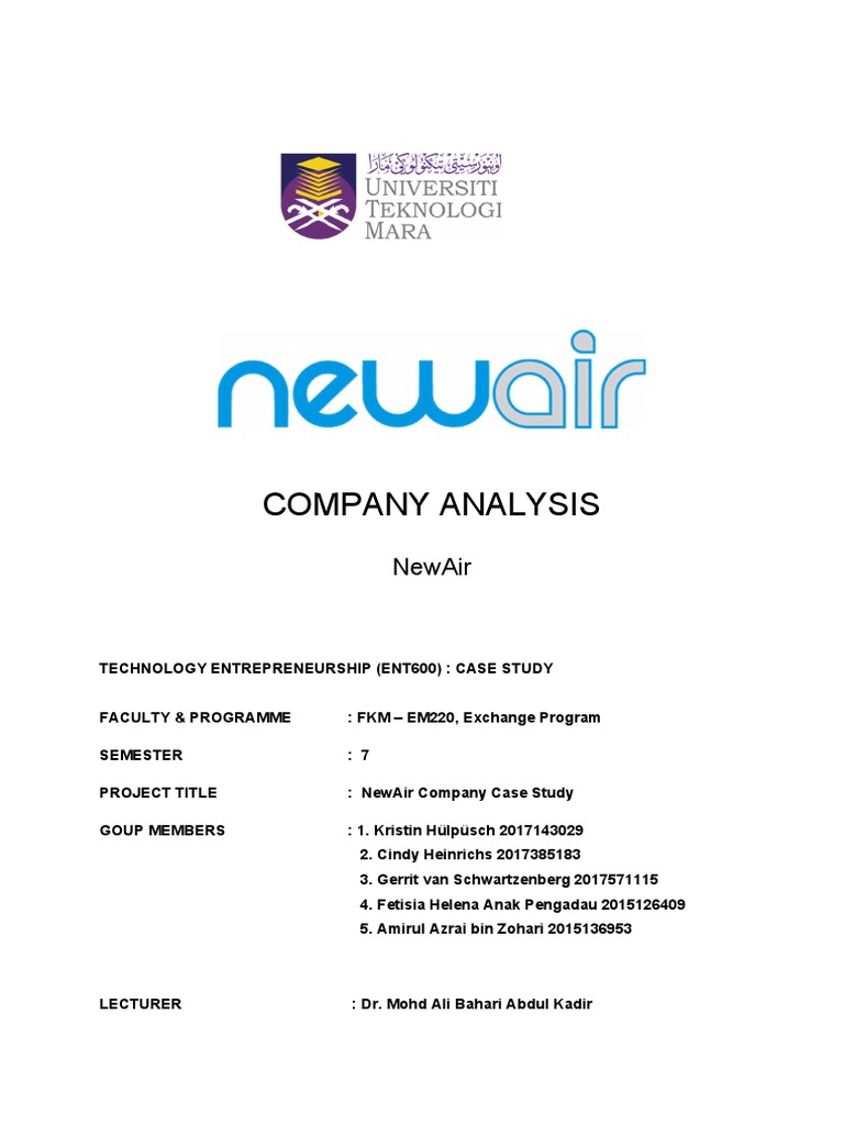 COMPANY ANALYSIS NewAir TECHNOLOGY ENTRE PDF | PDF | Refrigerator | Ice
