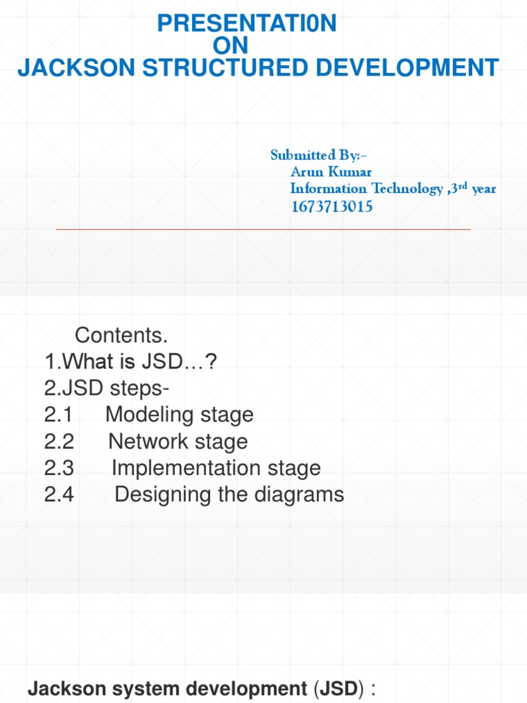 JSD: Jackson System Development Process | PDF | Information Technology ...
