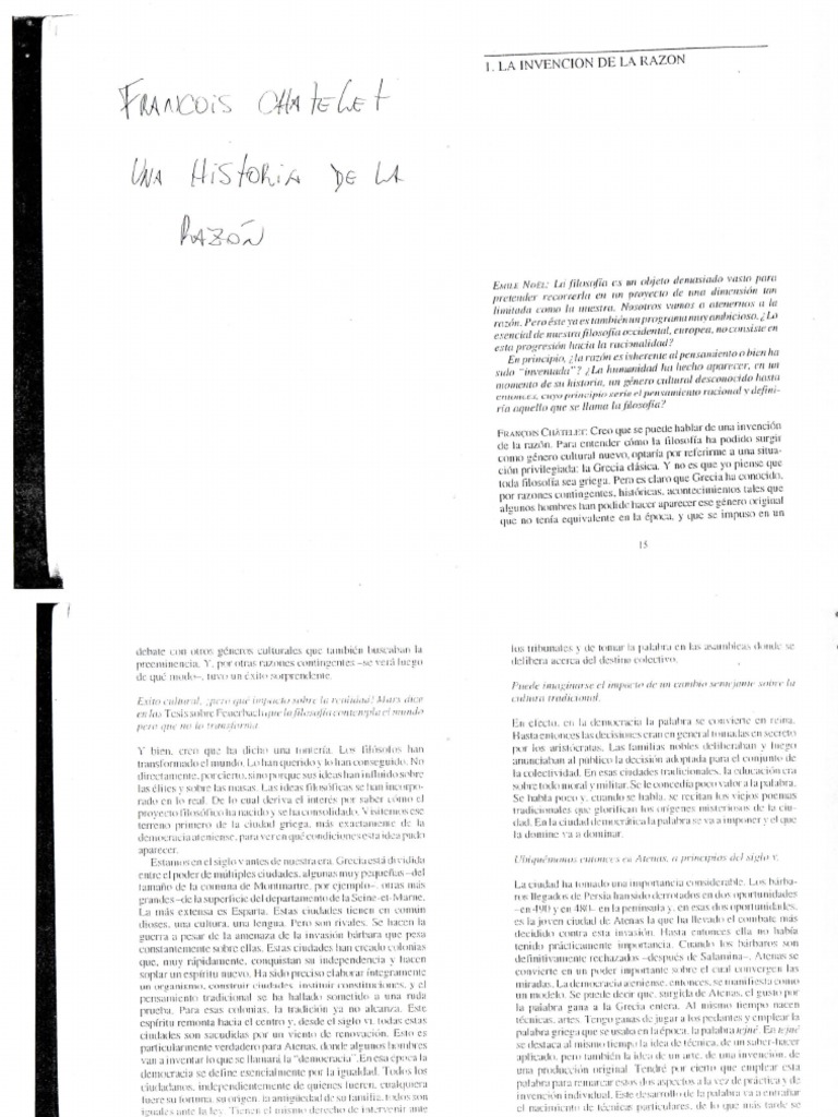 6 1 Chatelet La Invención De La Razón Pdf Pdf