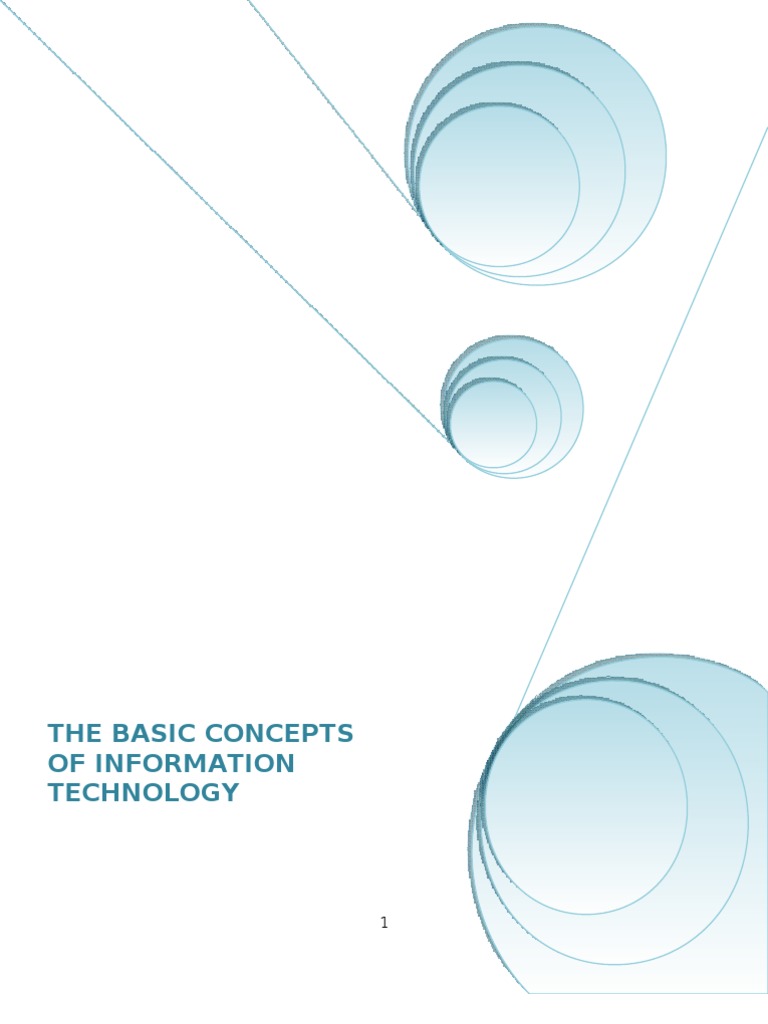 Basic Concepts of Information Technology | PDF | Random Access Memory ...