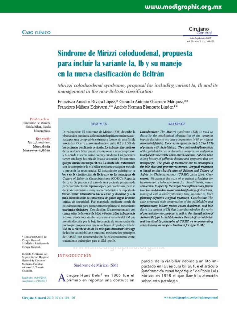 Síndrome de Mirizzi: Variantes Ia y Ib | PDF | Sistema digestivo humano ...