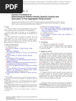 ASTM C128 Standard Test Method For Density, Relative Density (Speci C ...
