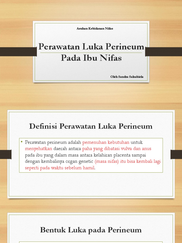 Perawatan Luka Perineum | PDF