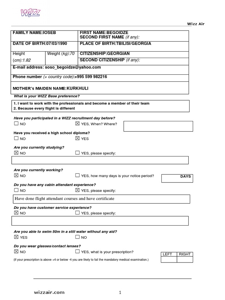 Cabin Crew Datasheet February 2019 | PDF | Flight Attendant
