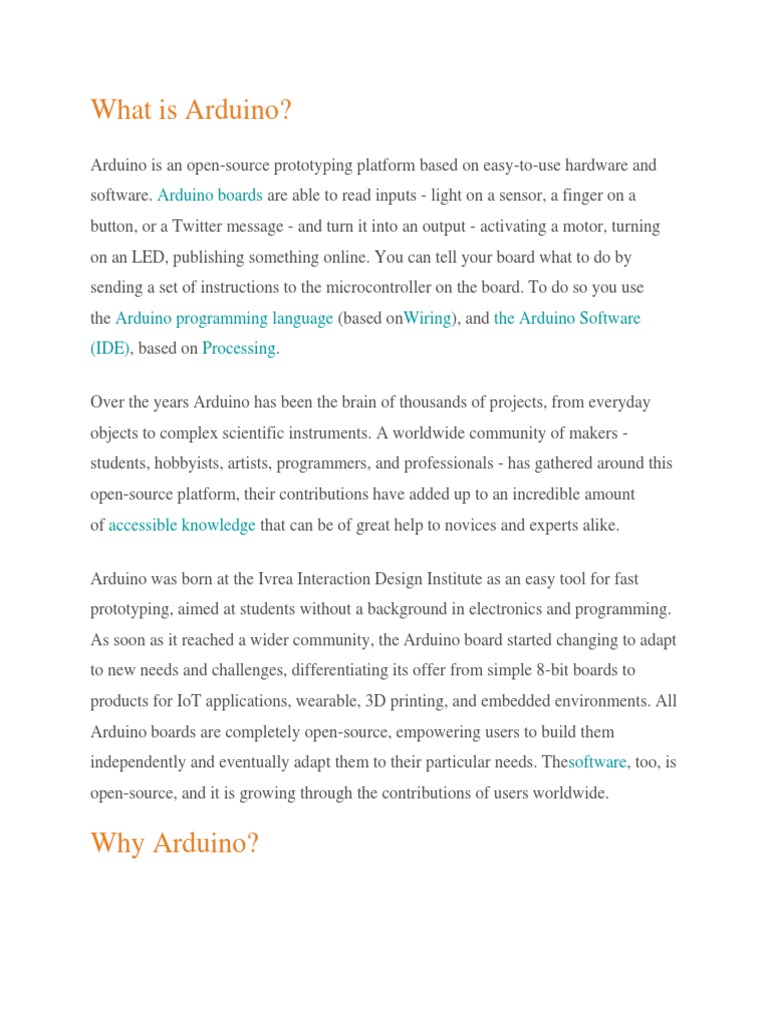What Is Arduino Pdf Arduino Integrated Development Environment