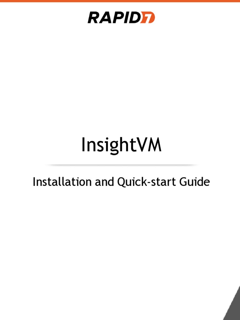 InsightVM Installation Quick Start Guide | PDF | Command Line Interface ...