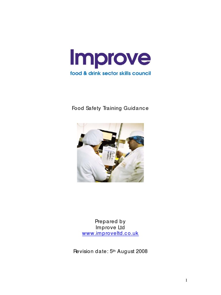 Food Safety Training Guidance: WWW - Improveltd.co - Uk | PDF | Food ...