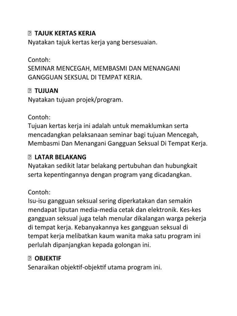 Contoh Paperwork | PDF