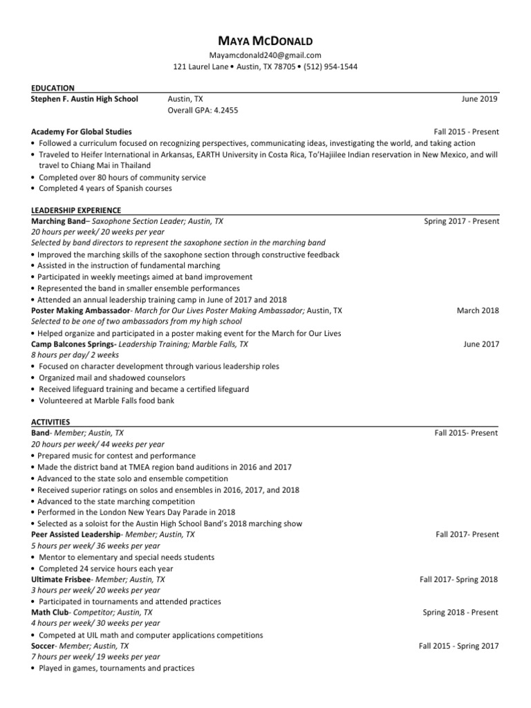 Mayas Resume-2 | PDF | Learning | Behavior Modification