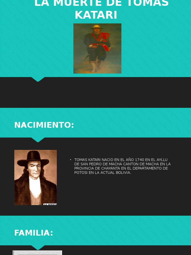 La Muerte de Tomas Katari | PDF | América del Sur | Colonización española de las Américas