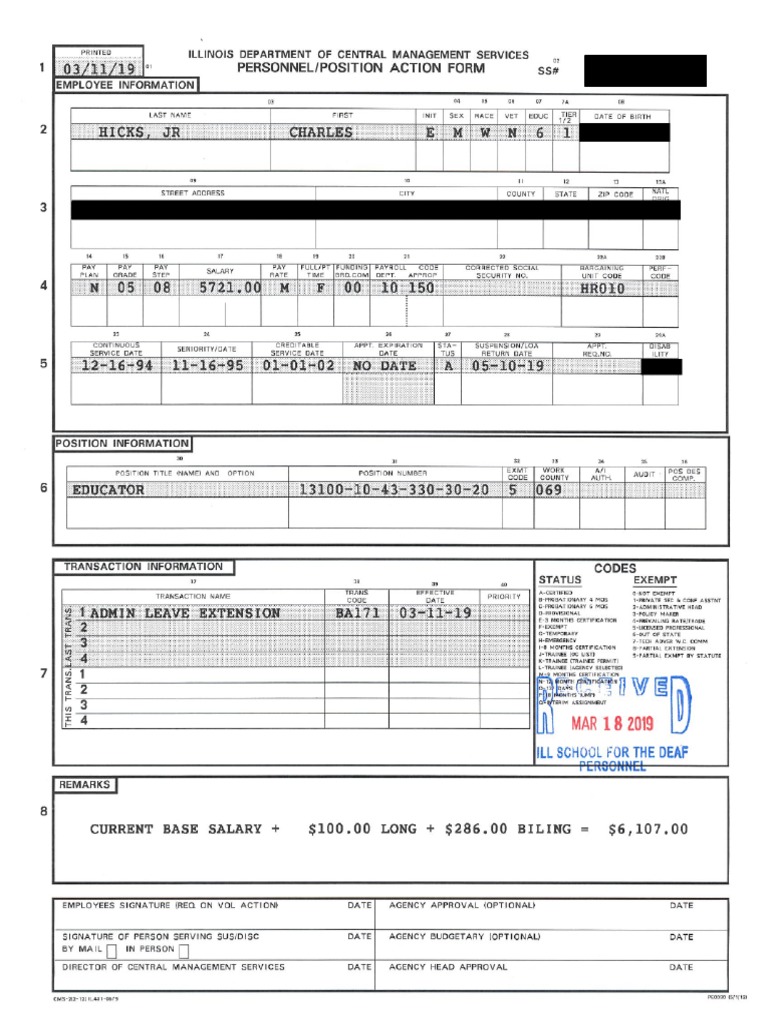 State of Illinois Documents On Charles Hicks Jr. | PDF