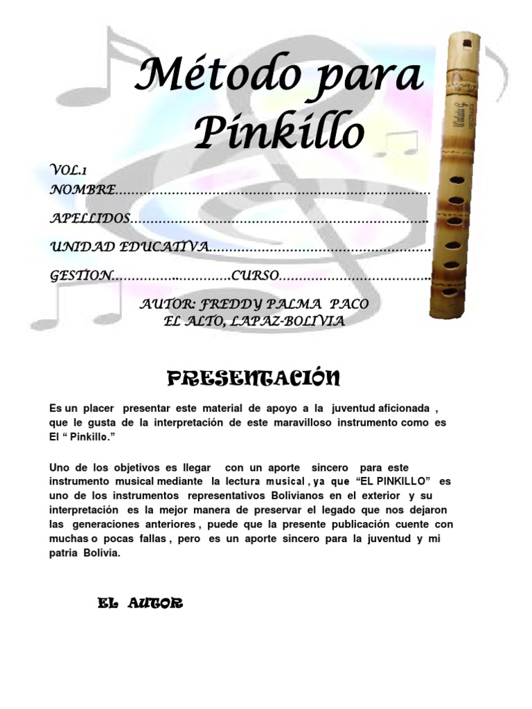 Metodo Pinki | PDF | Notación musical | Notación