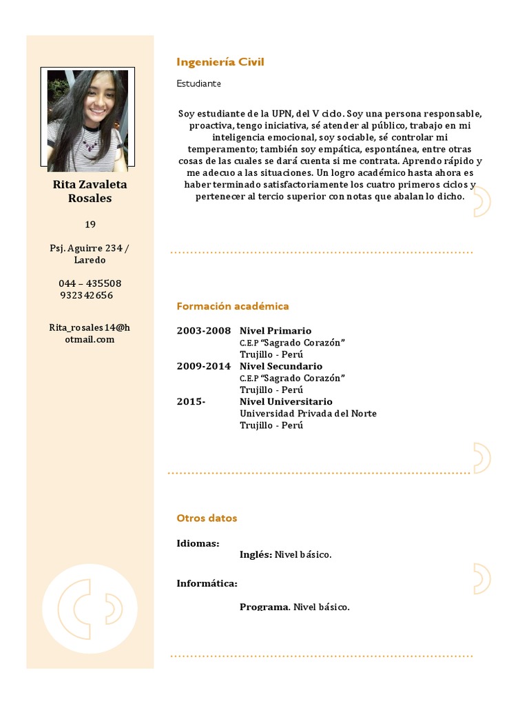 CV (Rita Zavaleta) | PDF