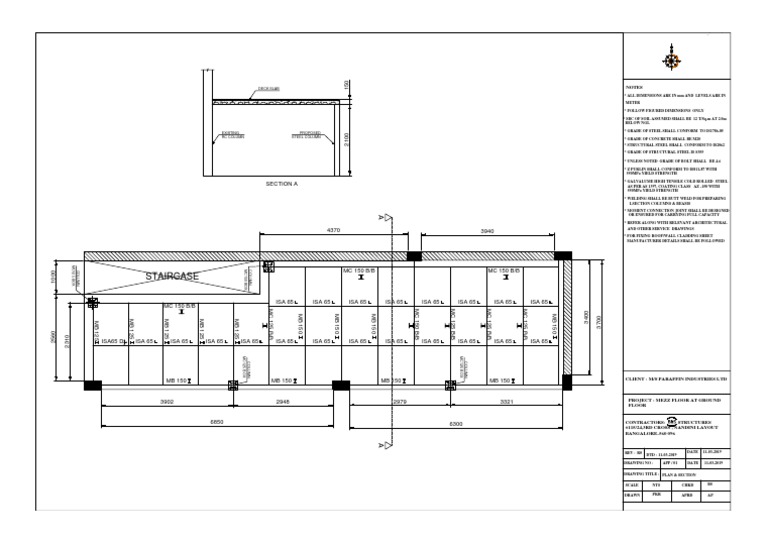 Mezz Layout1 | PDF | Structural Steel | Column