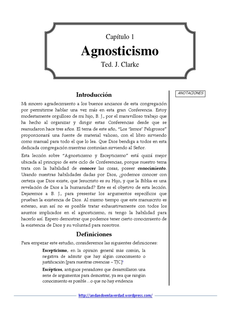 Agnosticismo: Definición y Filosofía | PDF | Agnosticismo | David Hume