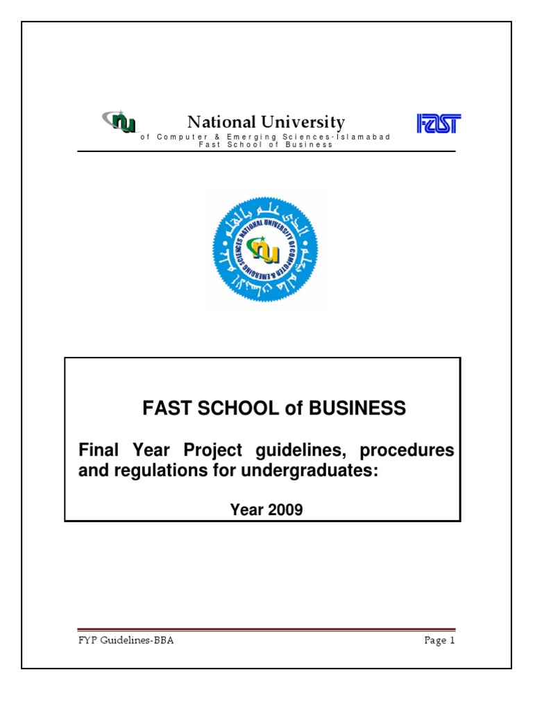 FYP Guidelines-BBA Final Version | PDF | Feasibility Study | Theory