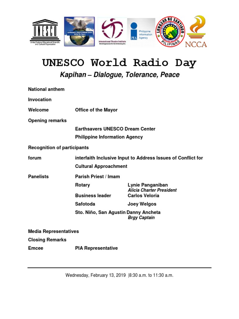 UNESCO World Radio Program1 | PDF | Technology & Engineering