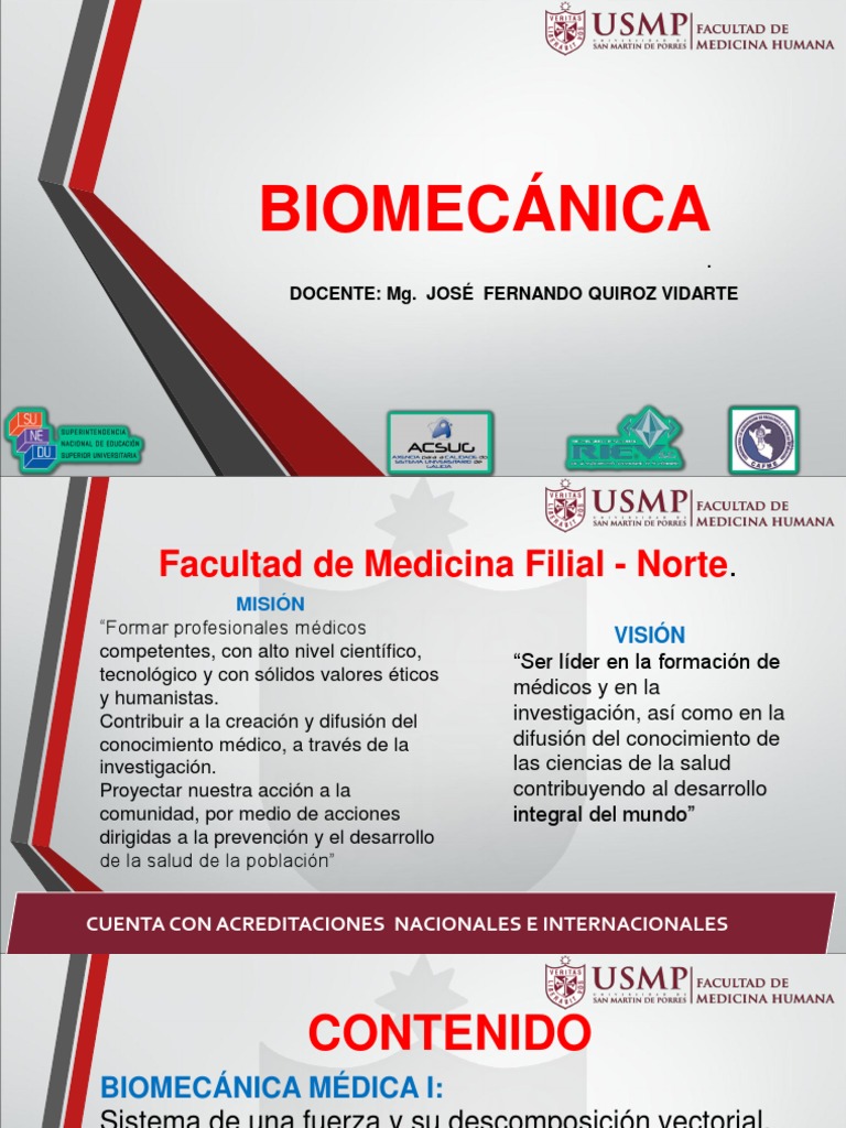 Biomecánica Médica: Fundamentos y Aplicaciones | PDF | Vector ...