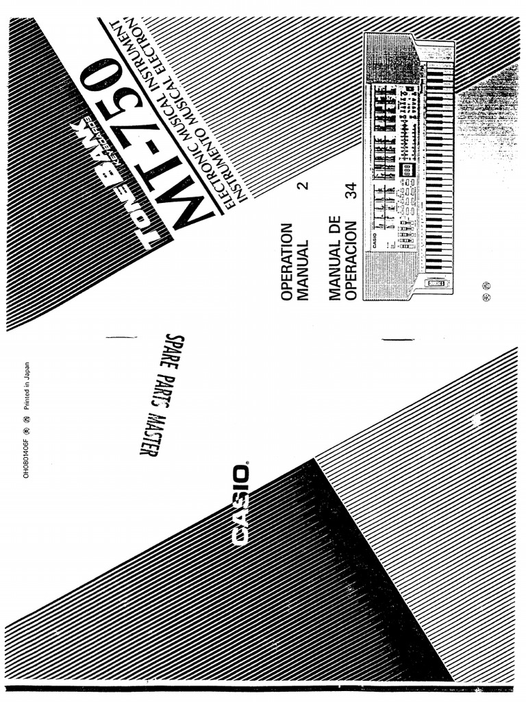 Casio MT-750 Manual | PDF