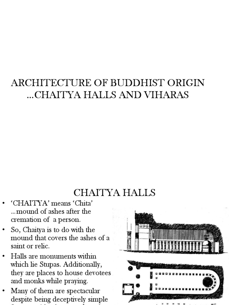 Chaitya Halls and Viharas Explained | PDF | Religion And Belief