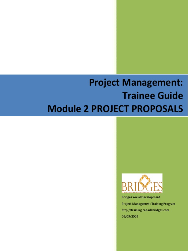 Project Management: Trainee Guide Module 2 Project Proposals | Download Free PDF | Consensus ...