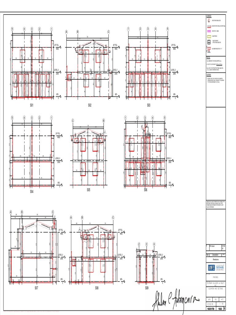 MFE Shell Plan - Signed Off | PDF | Civil Engineering | Buildings And ...
