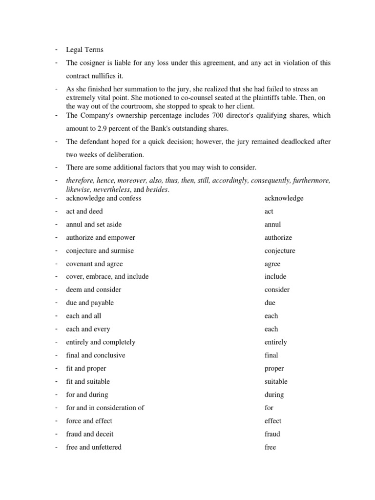 Legal Terms and Definitions Guide | PDF | Civil Law (Legal System) | Virtue