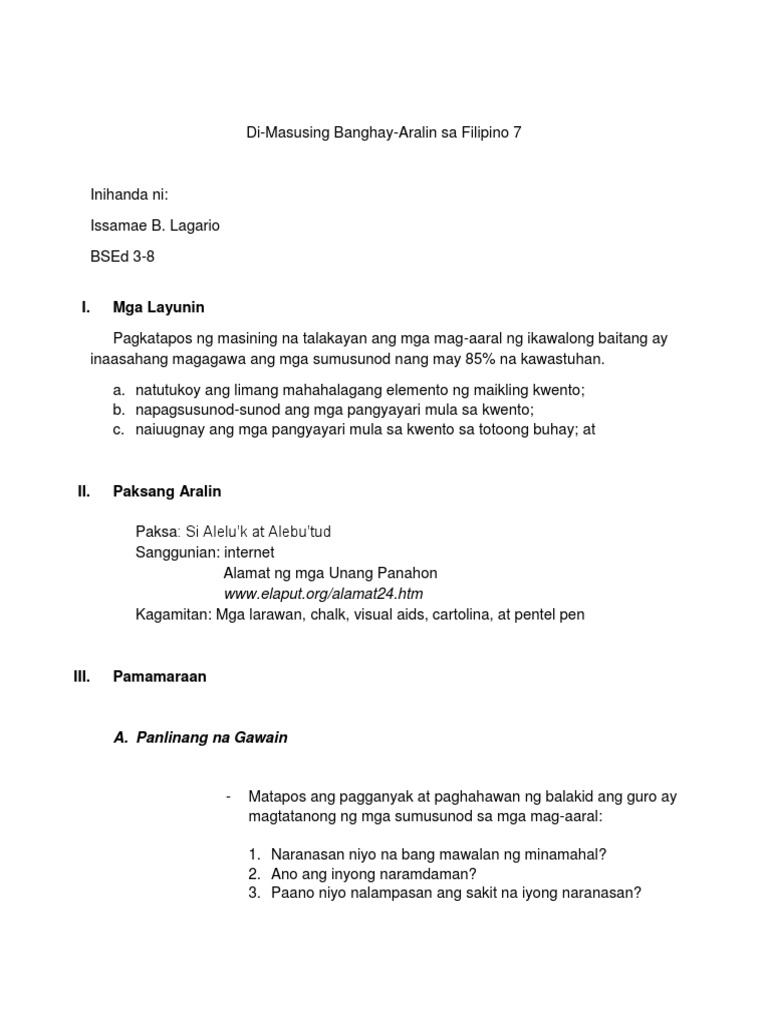 Demo Teaching | PDF