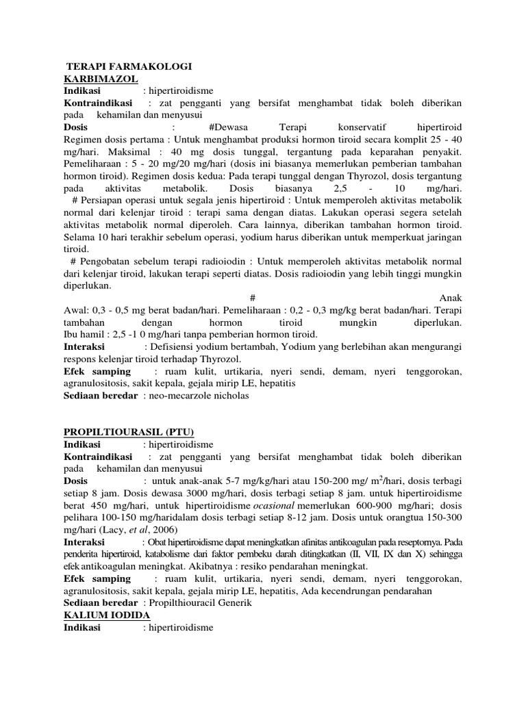 Panduan Terapi Hipertiroidisme | PDF | Kesehatan Holistik