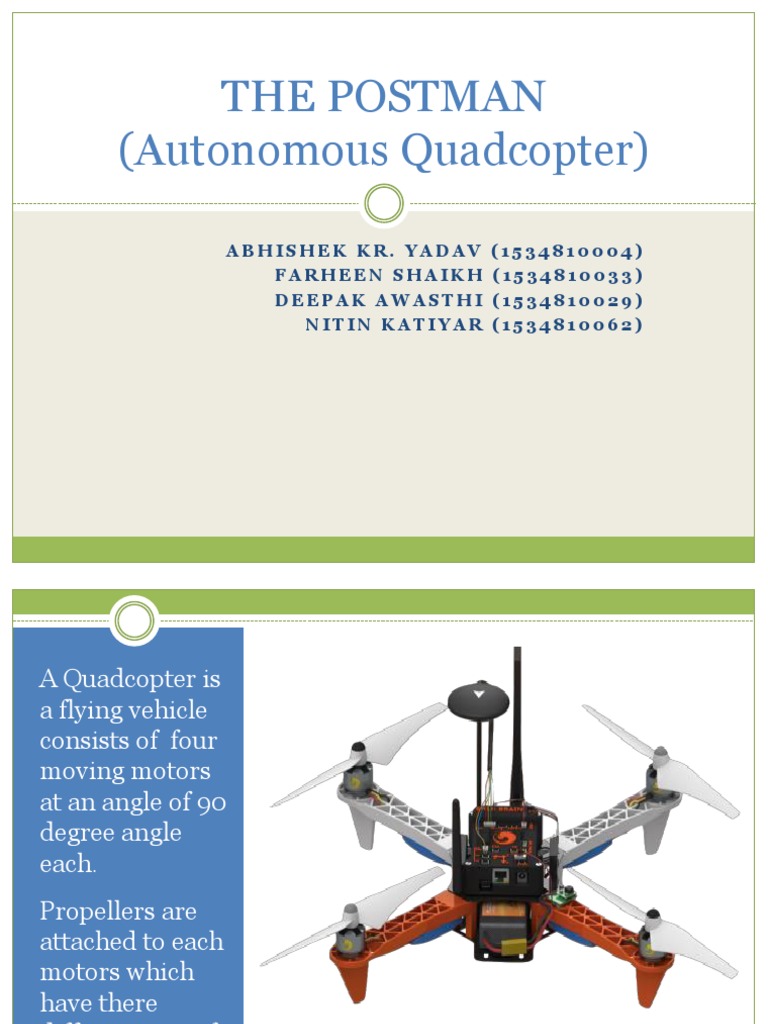 Autonomous Quadcopter | PDF | Quadcopter | Computing
