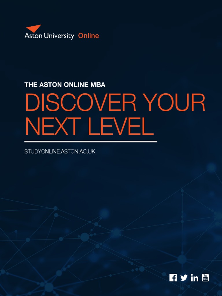 Discover Your Next Level: The Aston Online Mba | PDF | Master Of ...