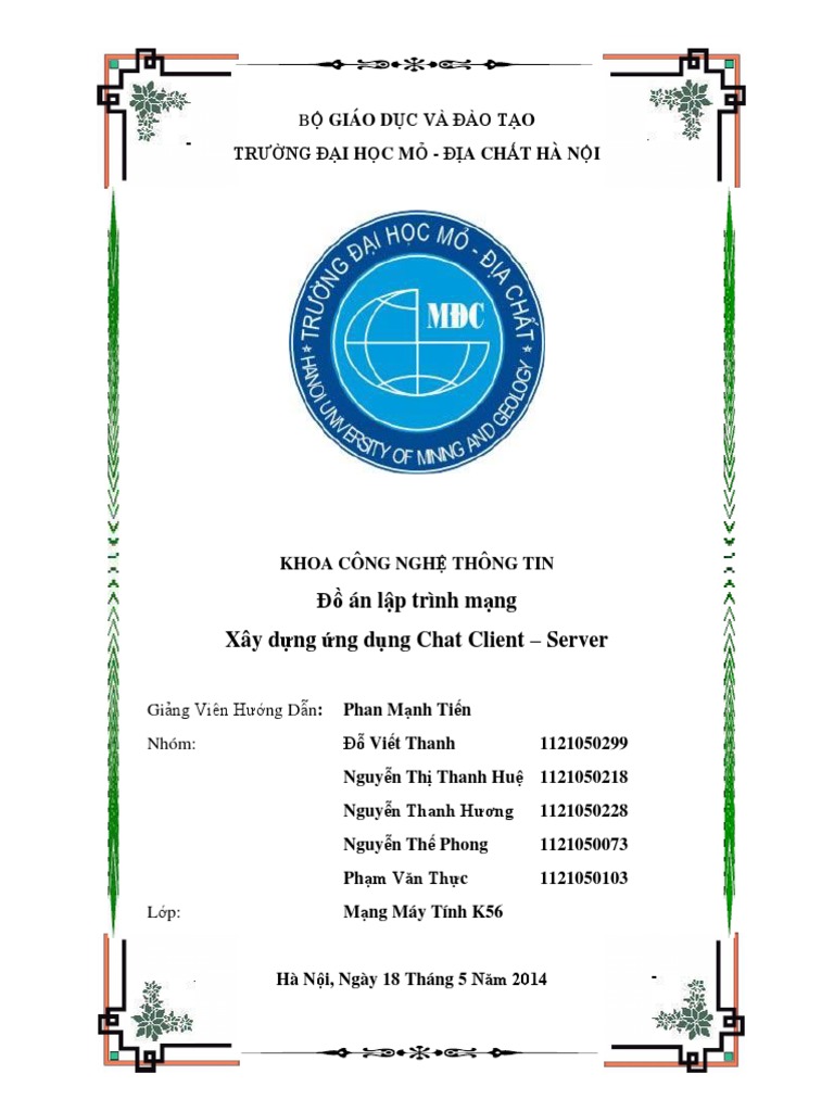 123doc Tai Lieu Do An Chat Clientserver Client Server Java Pdf 