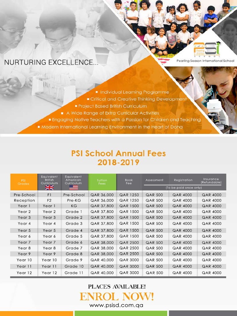 Psi School Fees | PDF