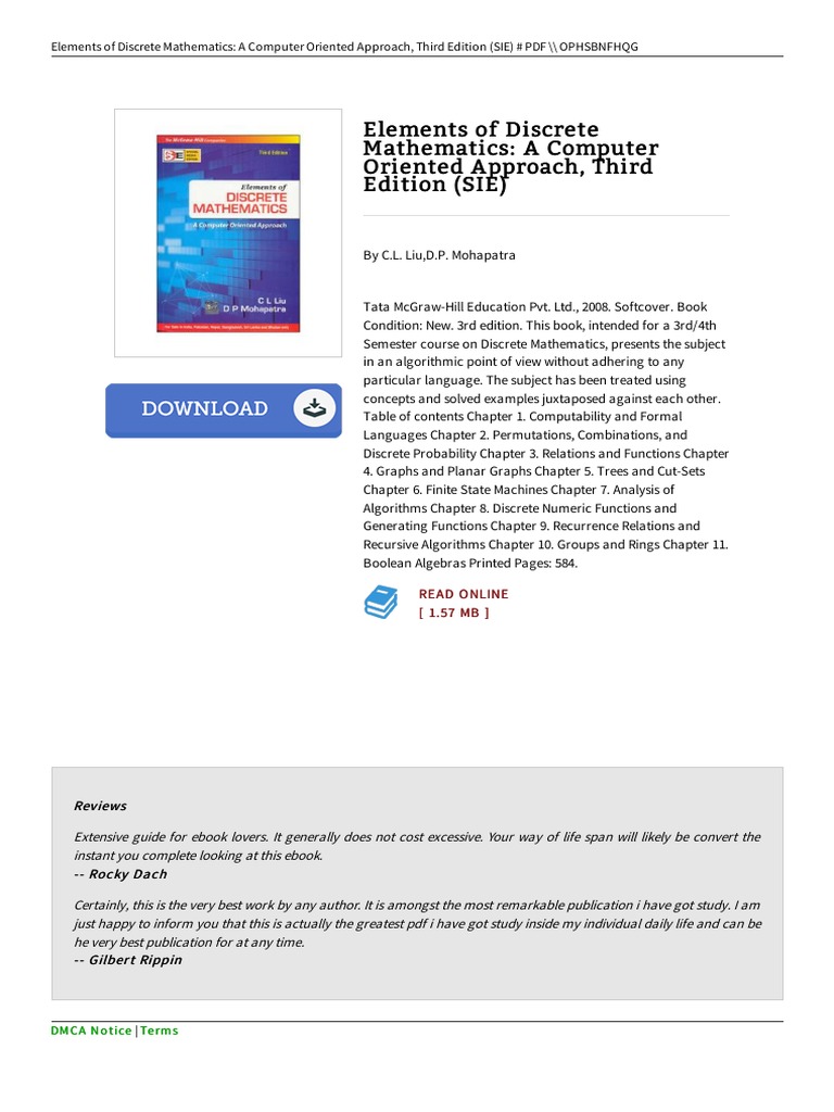 Elements of Discrete Mathematics Overview | PDF | Discrete Mathematics ...