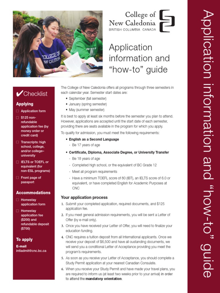 Application Information and "How-To | PDF | University And College ...