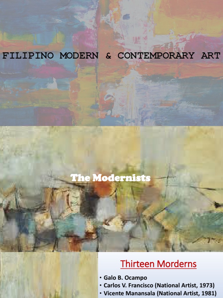 Thirteen Modernists of Philippine Art | PDF | Art Media | Paintings
