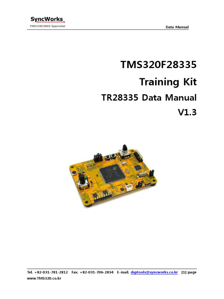 TMS320F28335 Training Kit: TR28335 Data Manual V1.3 | PDF | Usb | Power ...