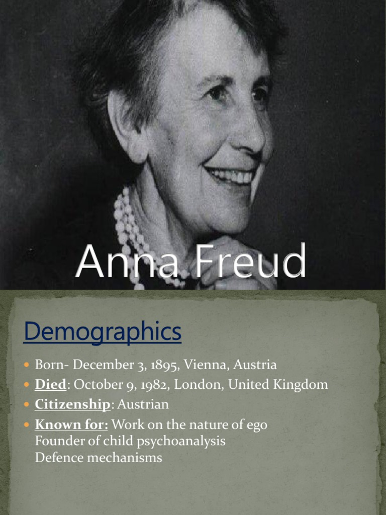 Anna Freud | PDF | Psychoanalysis | Cognitive Science