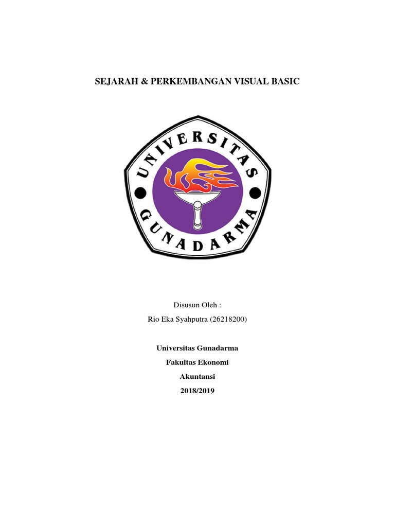 Sejarah & Perkembangan Visual Basic | PDF