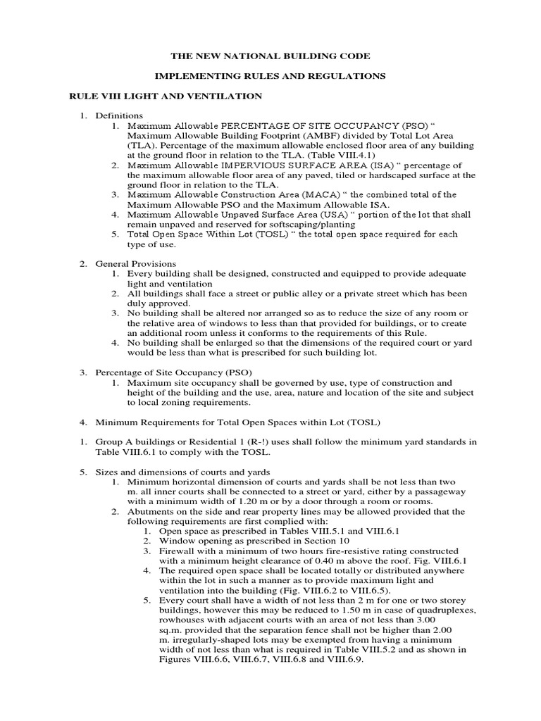 The New National Building Code Implementing Rules and Regulations Rule ...