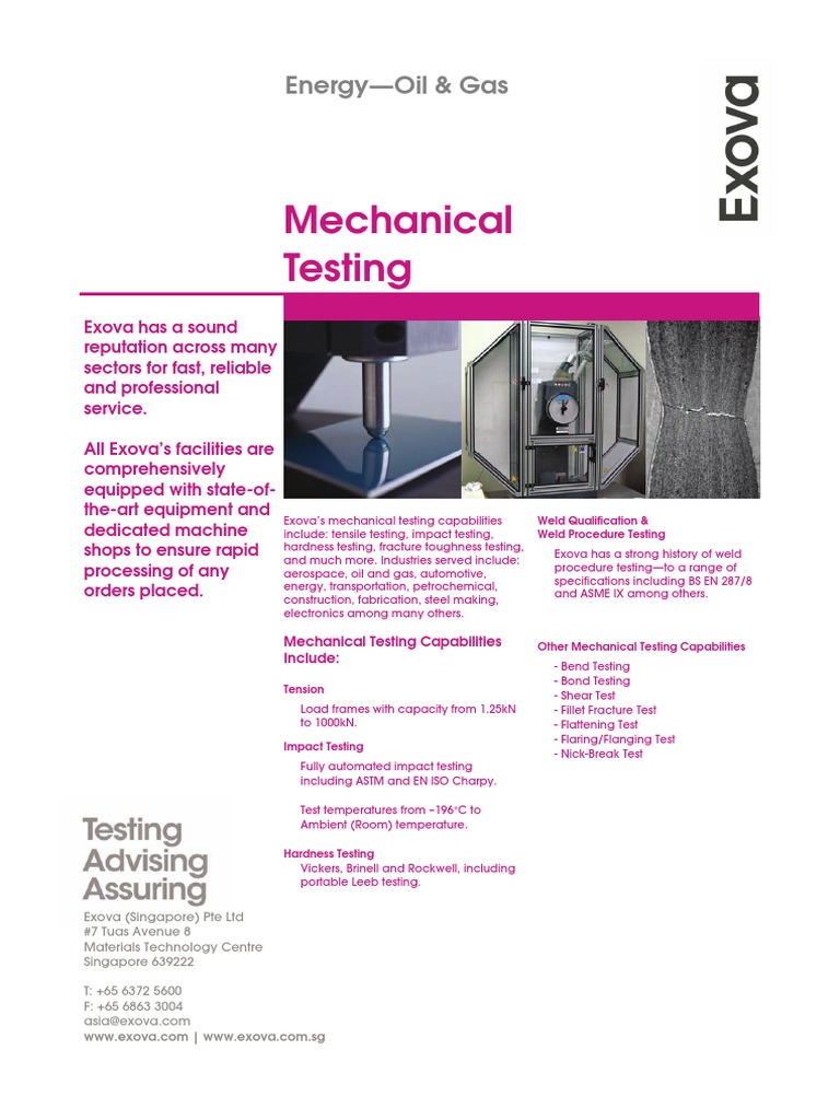 Exova Testing | PDF | Corrosion | Materials Science
