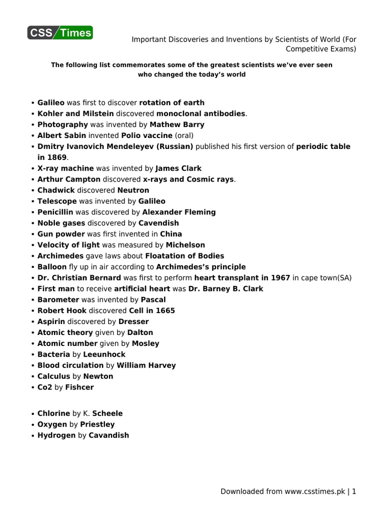 Key Scientific Discoveries and Inventions | PDF | Engines | Electricity