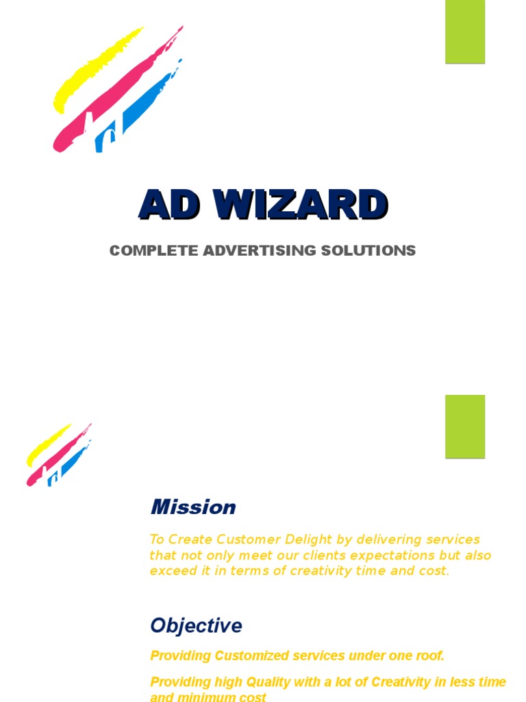 Adwizard - Complete Advertising Solutions | PDF | Advertising | Innovation