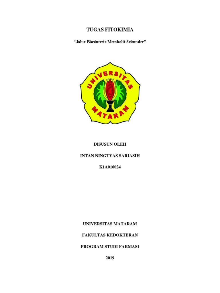 Jalur Biosintesis Metabolit Sekunder Pdf