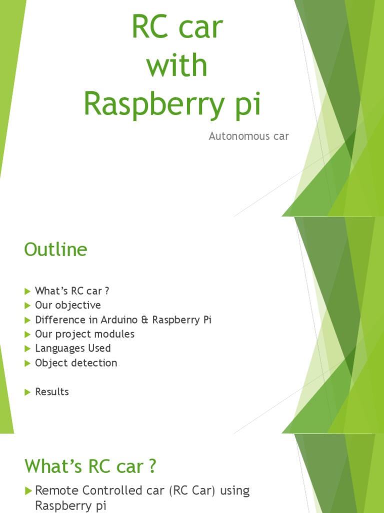 Autonomous RC Car with Raspberry Pi | PDF