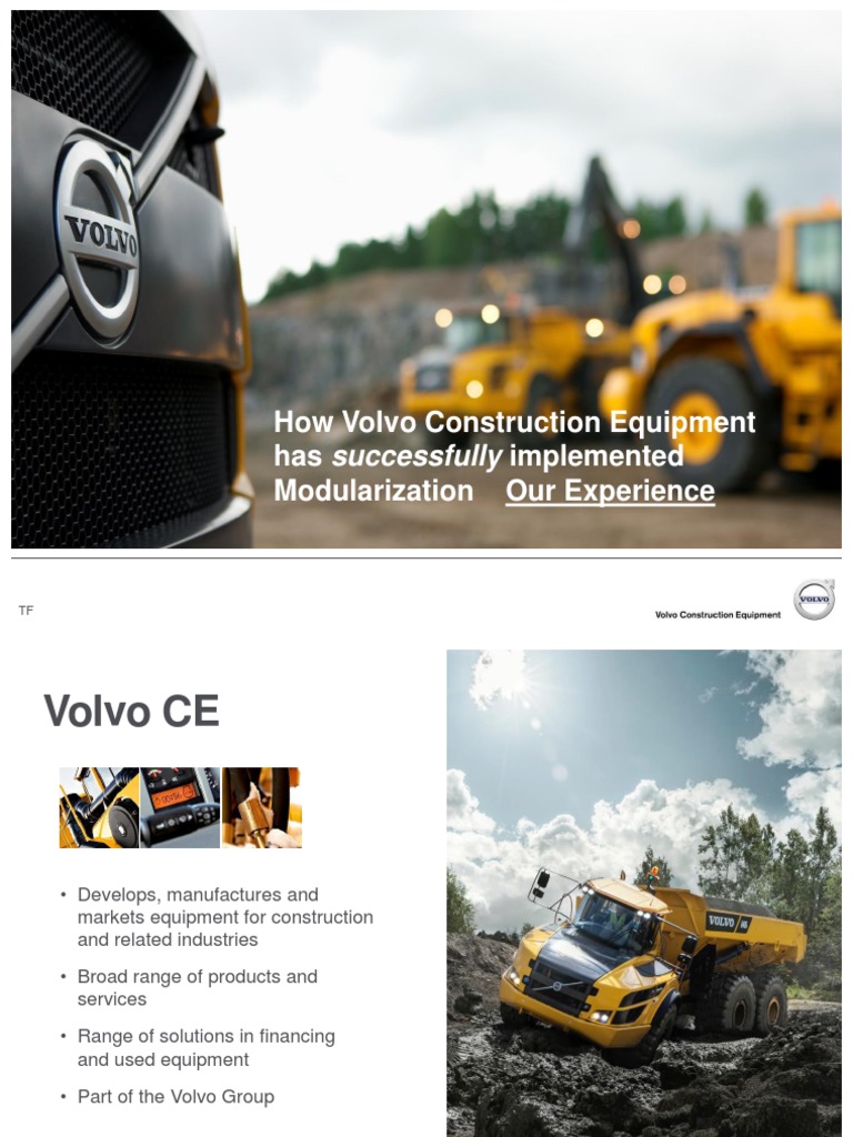 Volvo CE's Modularization Strategy | PDF | Change Management | New ...