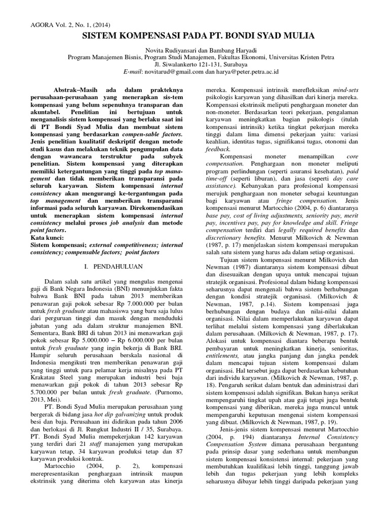 Building Internally Consistent Compensation System | PDF | Bisnis