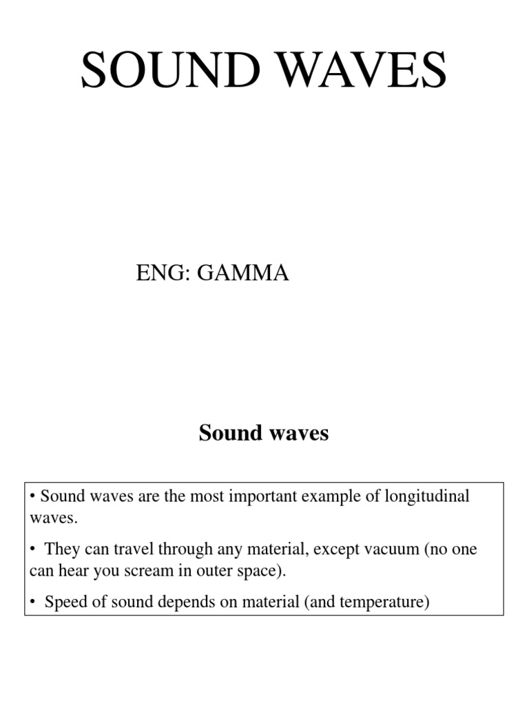 Sound Waves | PDF | Sound | Acoustics