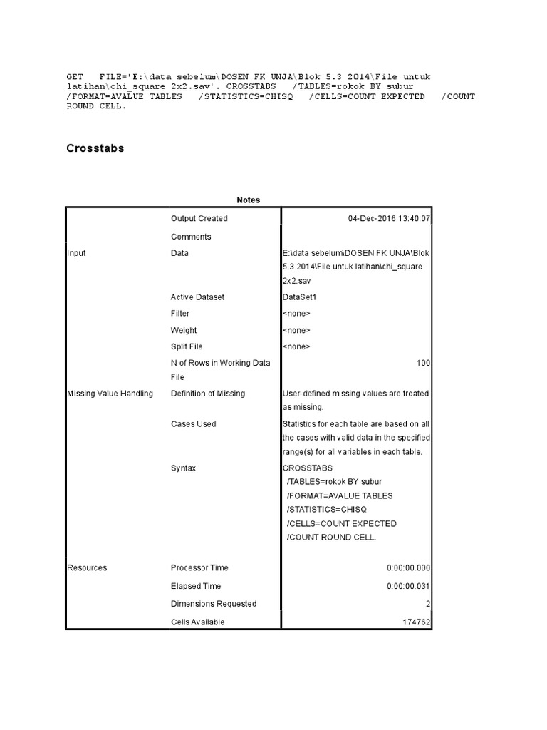 Output | PDF | Spss | Areas Of Computer Science