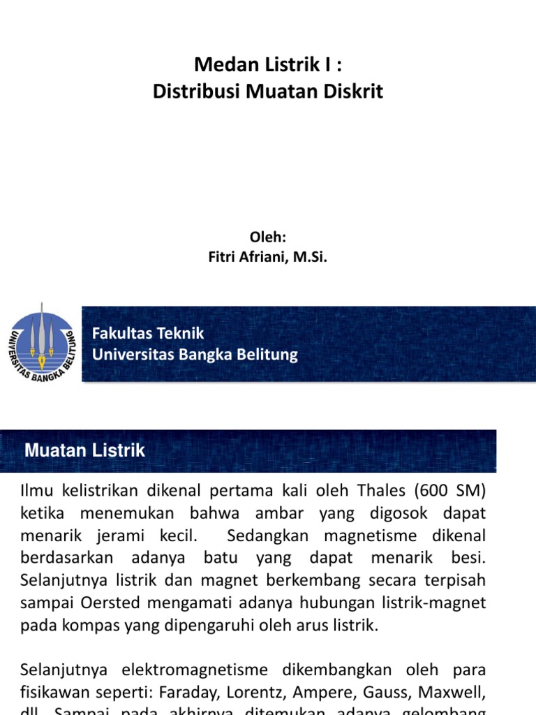Sifat dan Interaksi Muatan Listrik | PDF